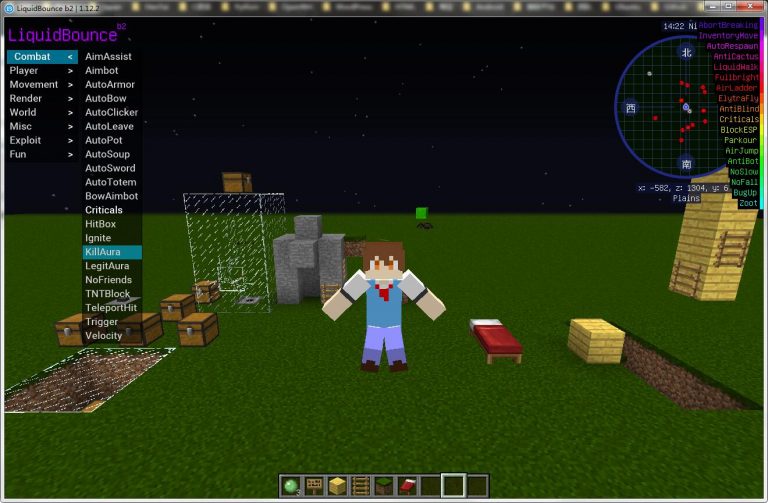 Minecraft LiquidBounce 1.12.2 翻译文本及作弊端(Forge) - ByXiaoXie